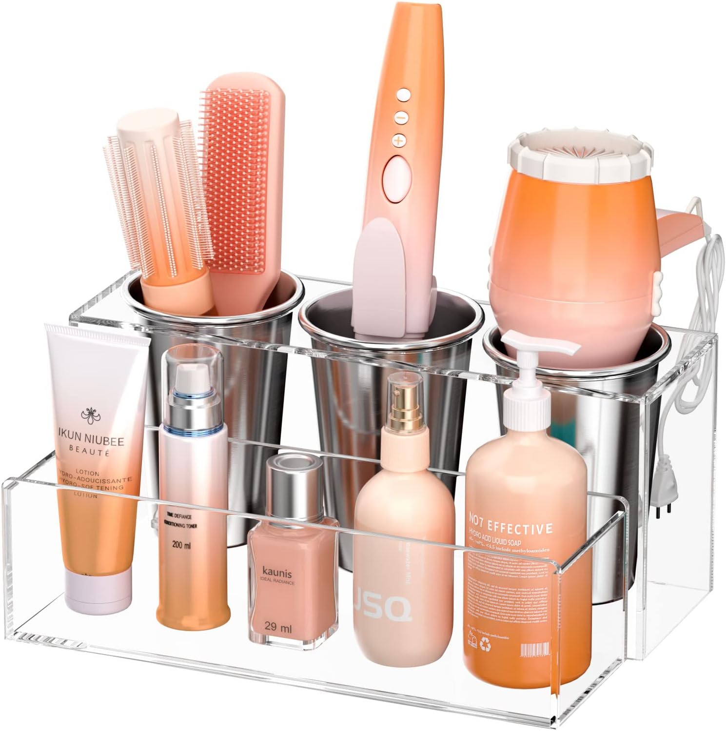 Amazon.com: NIUBEE Hair Tool Organizer, Acrylic Hair Dryer and Styling ...