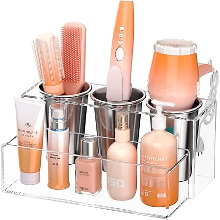 Amazon.com: PITBVO Clear Hair Tool Organizer, Blow Dryer Holder ...
