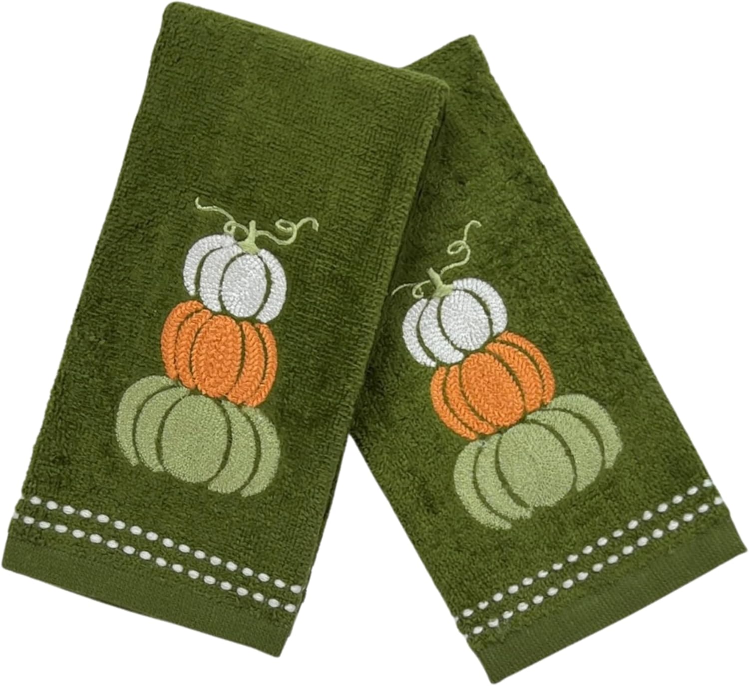 Amazon.com: Autumn Fall Bathroom Fingertip Towels- Set of 2 100% Cotton ...