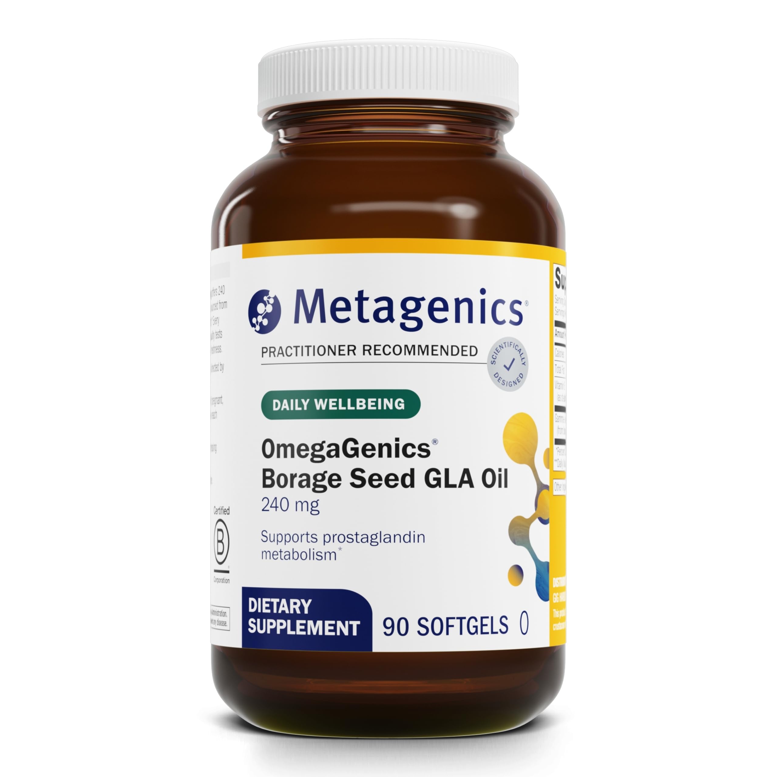 Amazon.com: Metagenics OmegaGenics GLA 240 - Gamma-Linolenic Acid (GLA ...