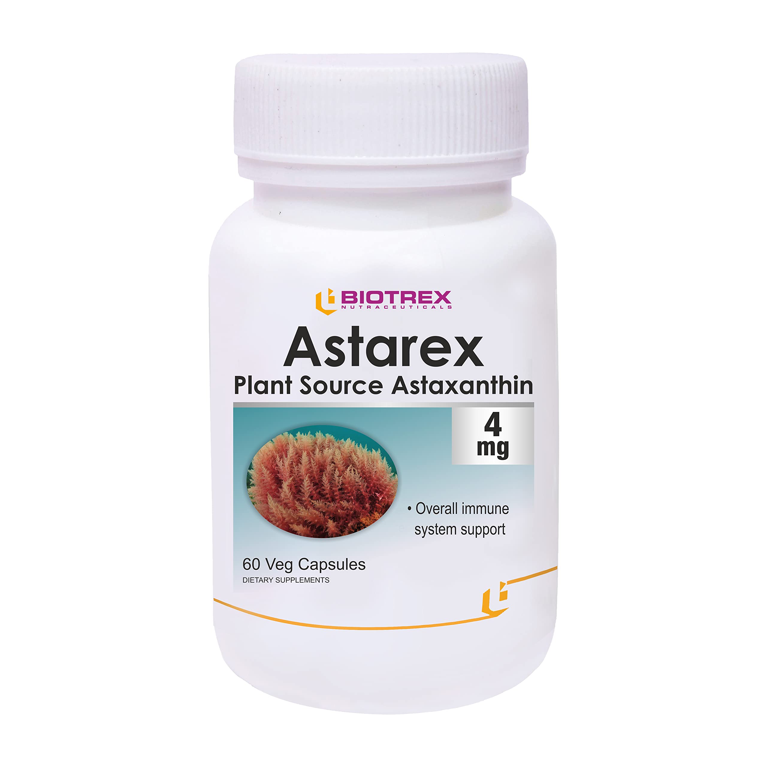 Buy Biotrex Nutraceuticals Astarex | Astaxanthin 4mg | Naturally ...