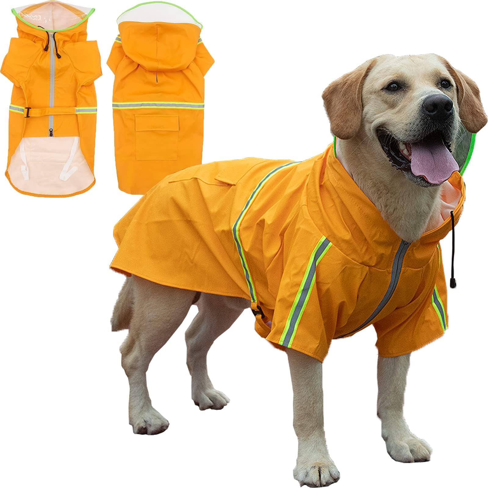 kewaii - Impermeable para perro, informal, ligero, impermeable ...