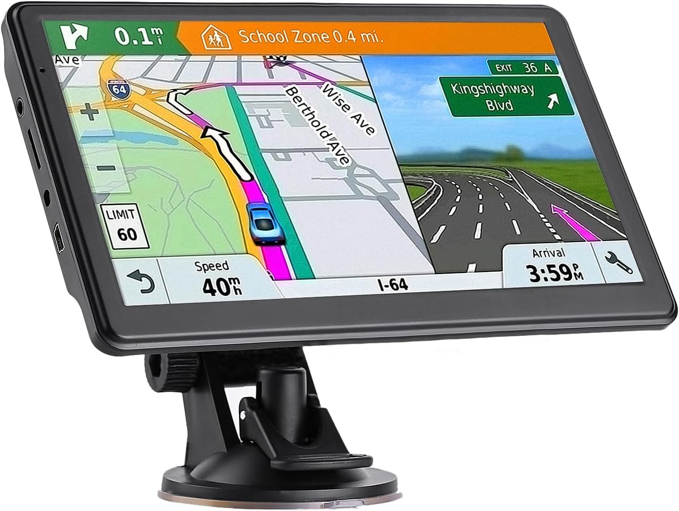 Amazon.com: GPS Navigator for Car, Latest 2025 Map 7 inch Touch Screen ...