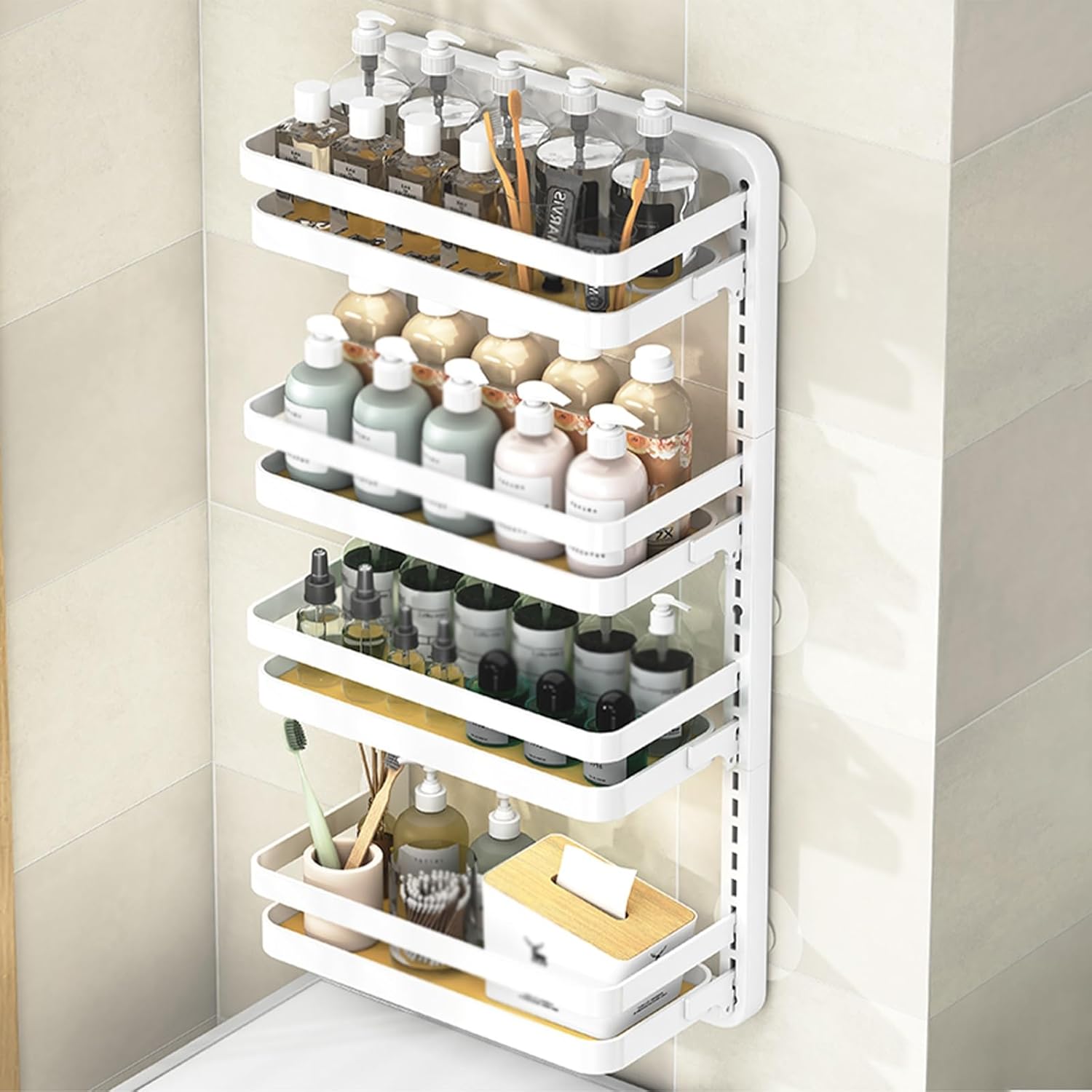 GAMAK Estanteria sobre Inodoro 80, Estanteria Baño Encima WC White con ...