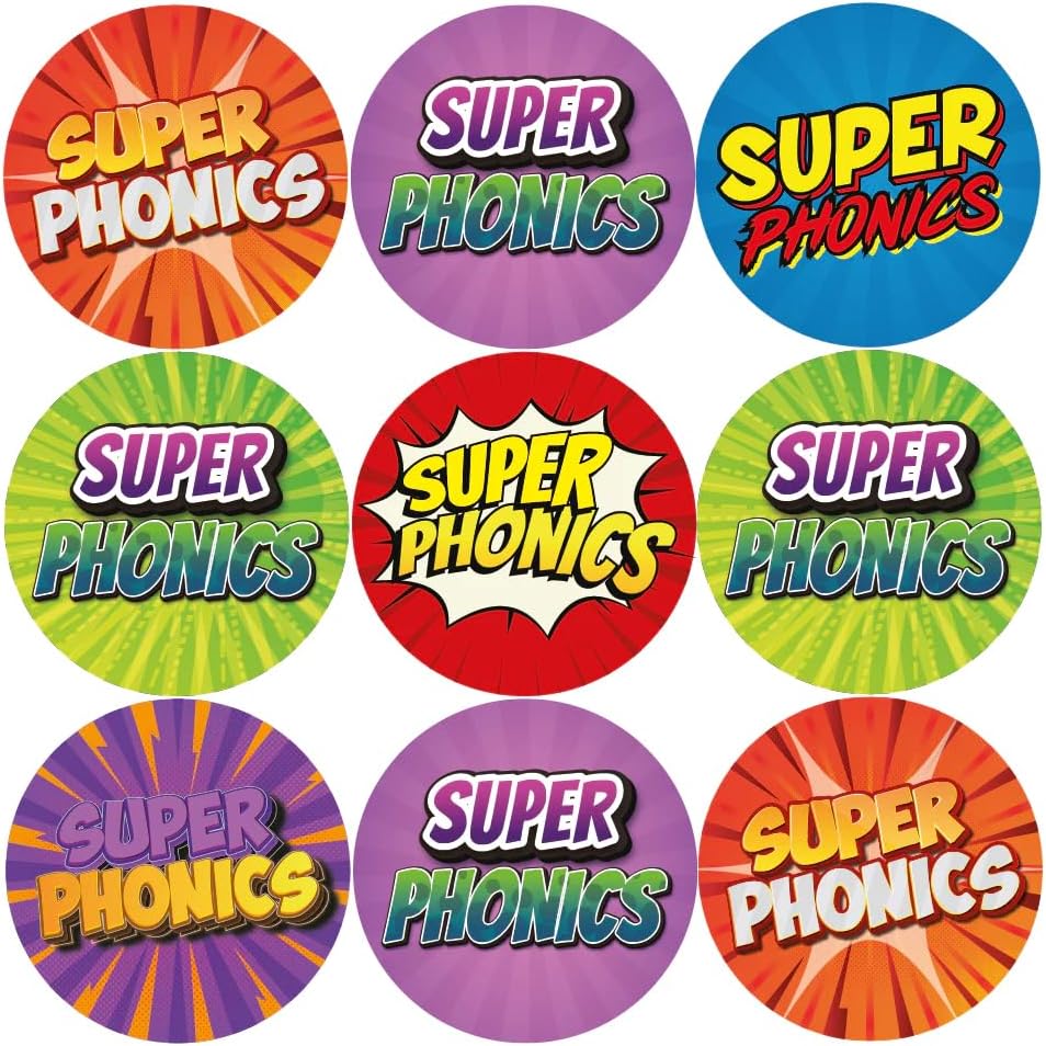 144 Super Phonics Reward Stickers For Children, Teachers & Parents ...
