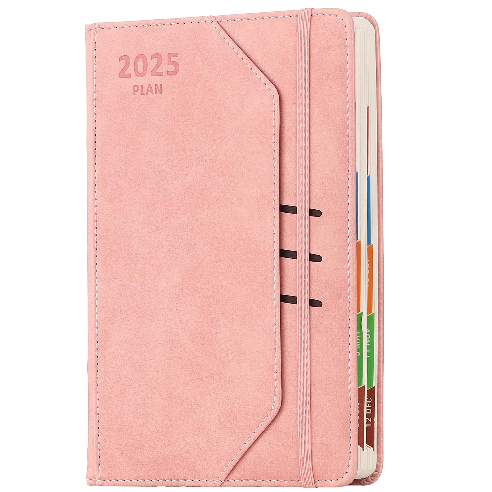 Akademischer Terminplaner 2025 A5 Seite pro Tag - Hardcover Tagesplaner ...