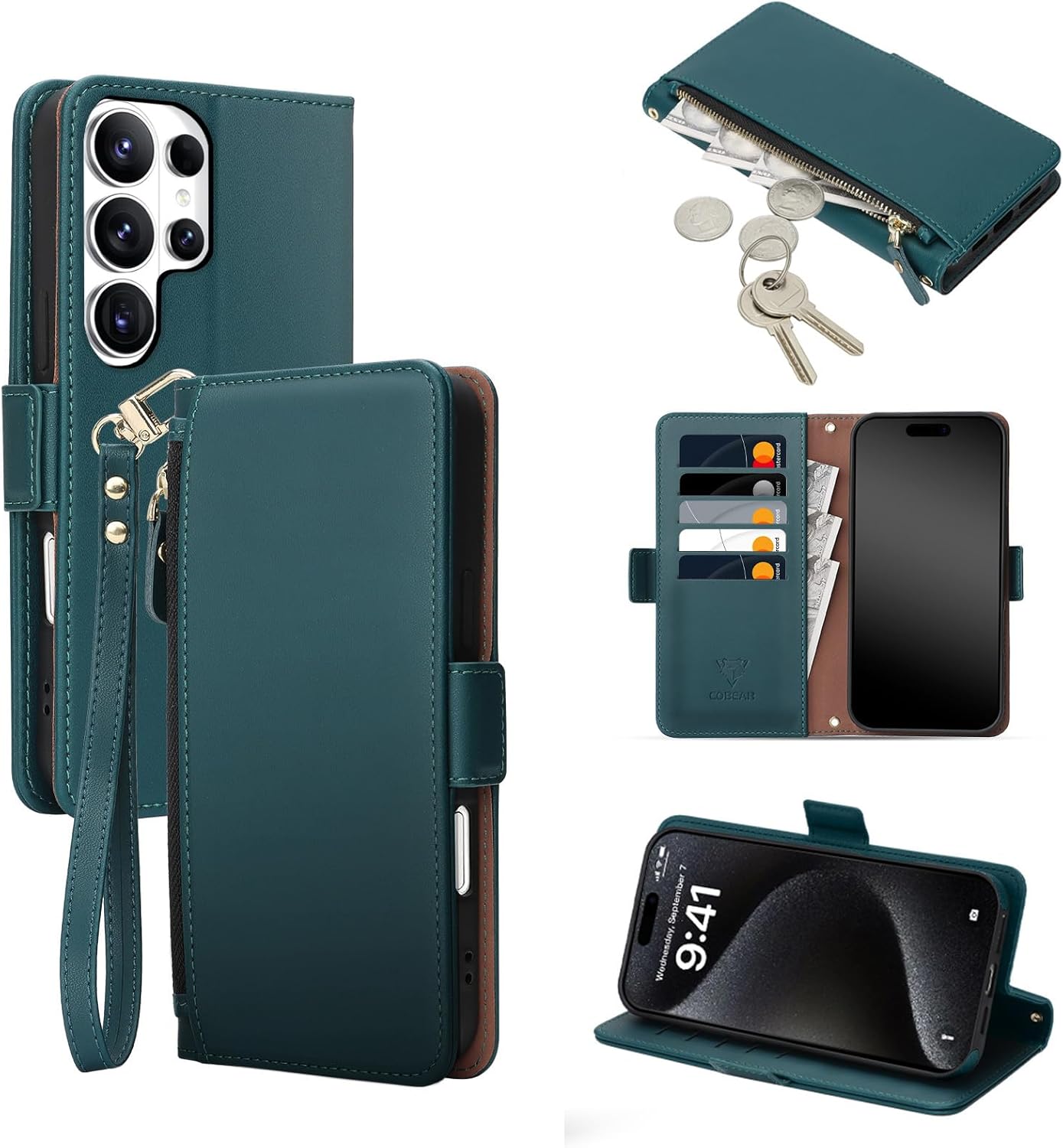 Amazon.com: COBEAR for Samsung Galaxy S26 Ultra Case Wallet, Pu Leather ...