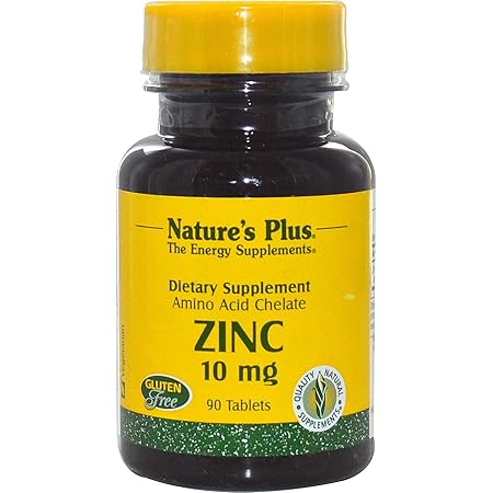 Amazon.com: NaturesPlus Zinc Tablets - 10 mg, 90 Vegetarian Supplements ...