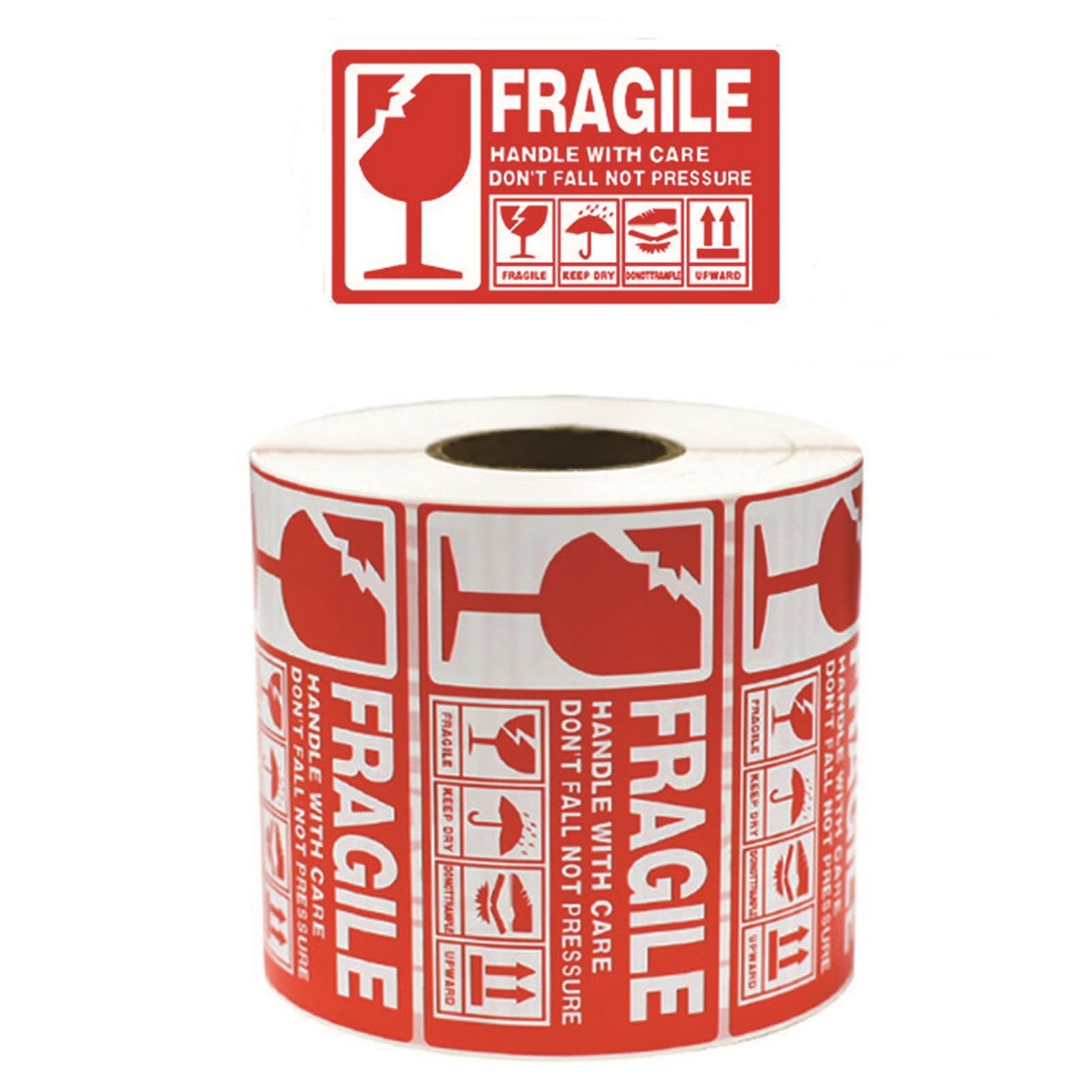 Amazon | ZERONOWA フラジール ステッカー 壊れ物 取扱注意 ラベル シール 割れ物 取り扱い注意 (5cm×9cm/1000枚) | 荷札シール | 文房具・オフィス用品
