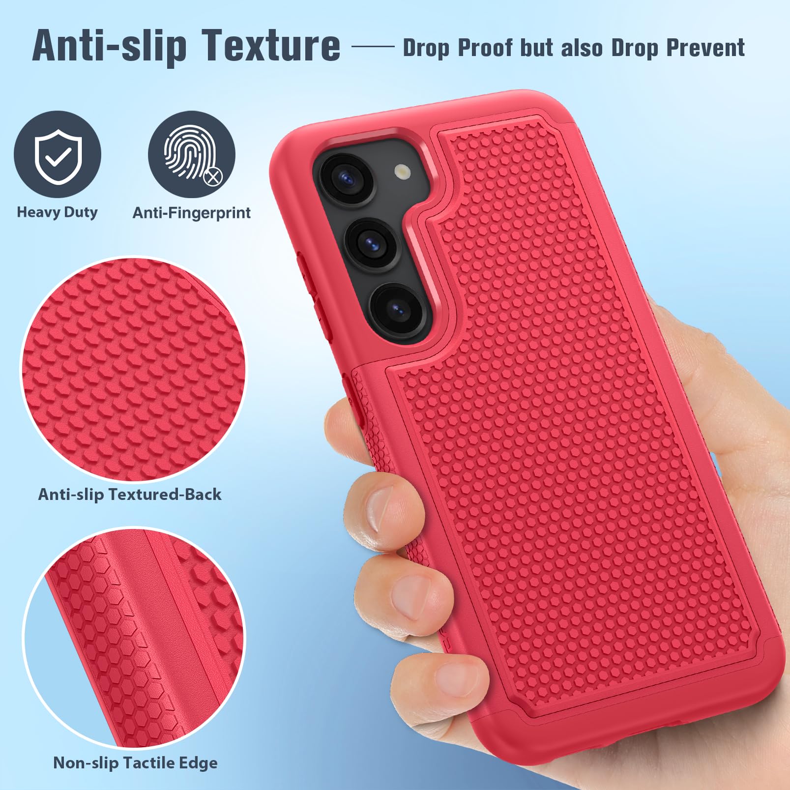 Snapklik.com : FNTCASE For Samsung Galaxy S23 Case: Dual Layer Heavy Duty Cell Phone Protective ...