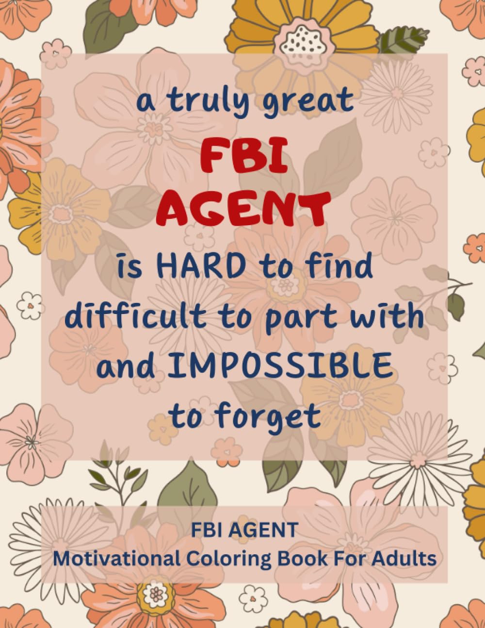 Amazon.com: FBI Agent Motivational Coloring Book For Adults ...