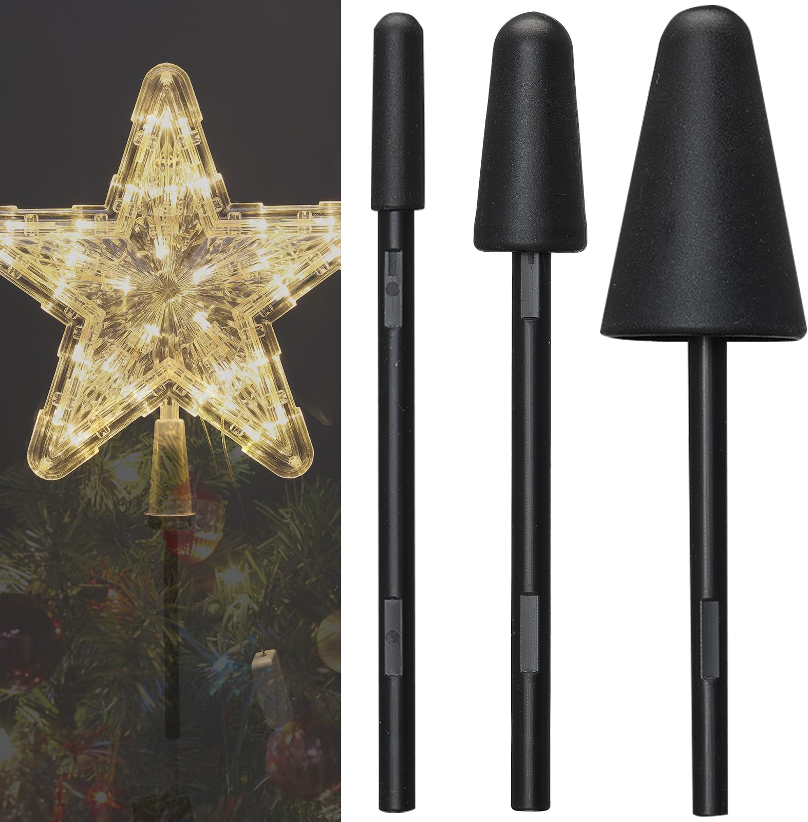 Amazon.com: National Tree 11 Inch Bethlehem Star Tree Topper with 10 ...