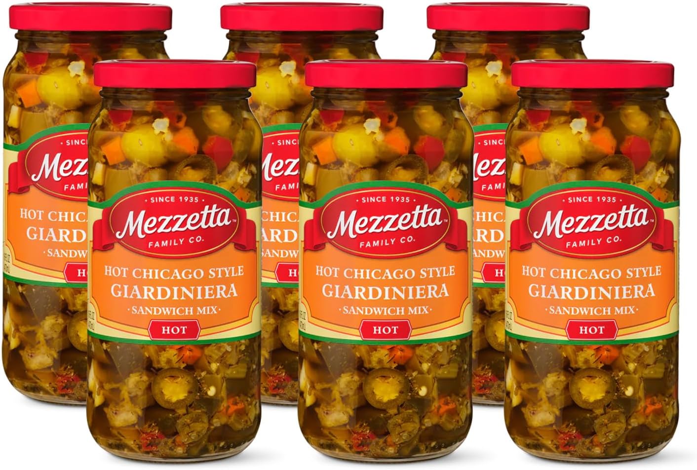 Amazon.com : Mezzetta Hot Giardiniera Chicago Style Sandwich Mix ...