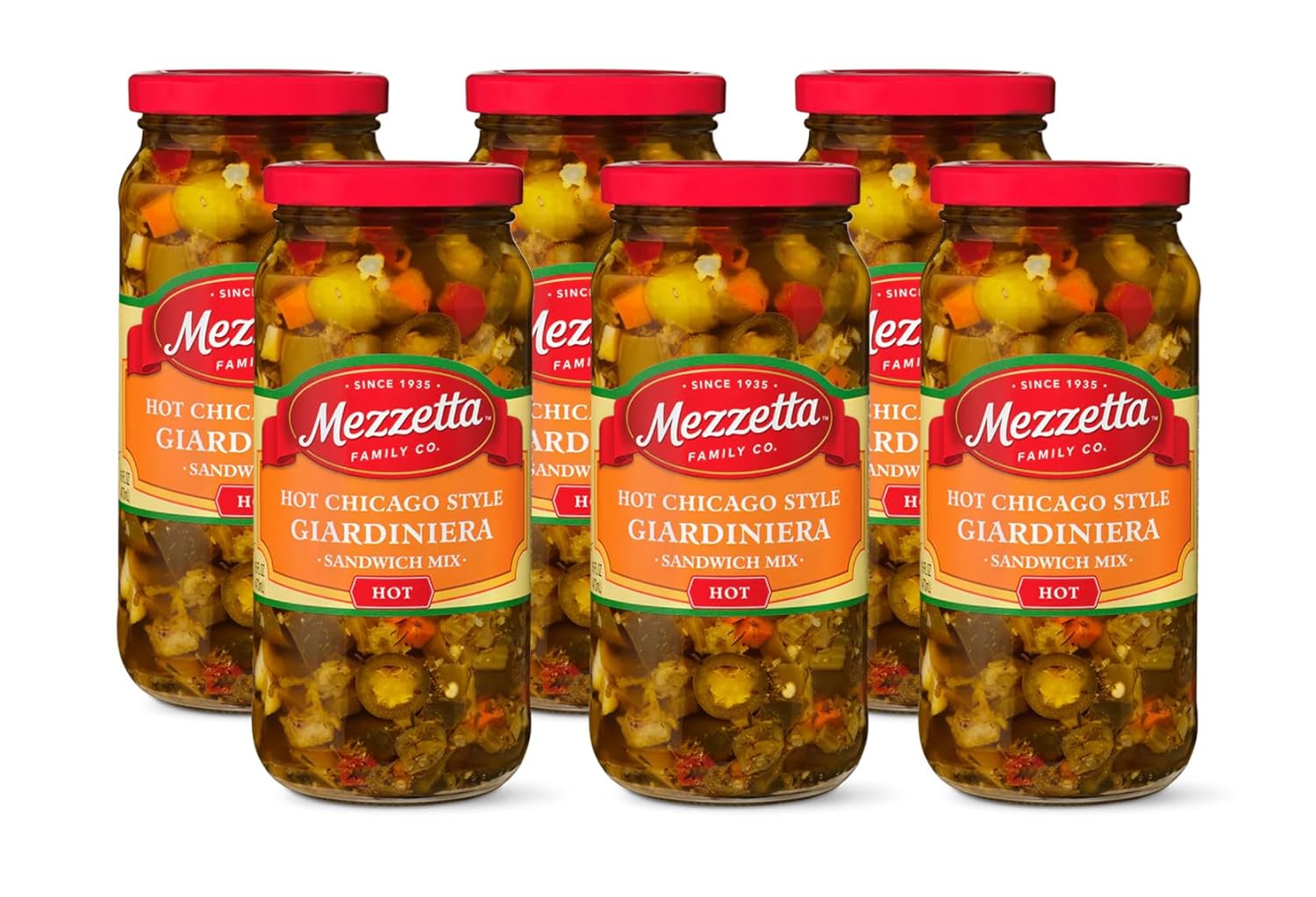 Amazon.com : Mezzetta Hot Giardiniera Chicago Style Sandwich Mix ...