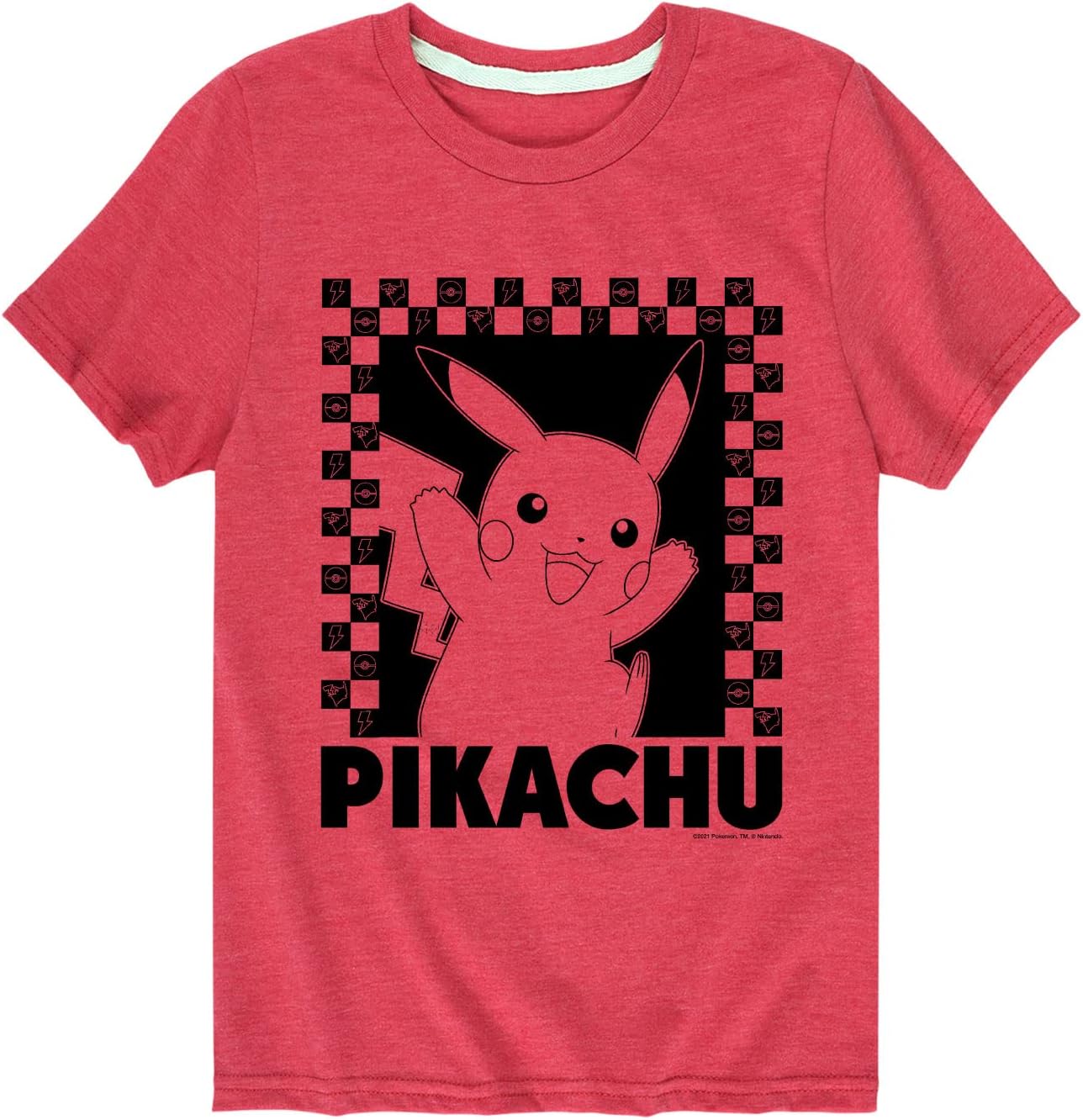 Amazon.com: HYBRID APPAREL - Pokémon - Pikachu Checkers - Youth Short ...