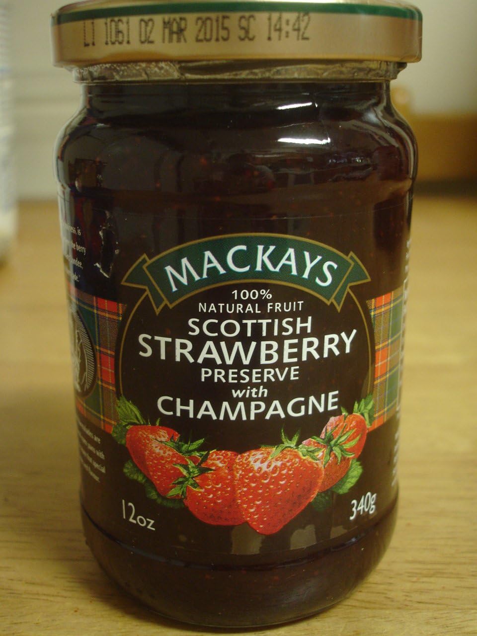 Little Scarlet Jam Tiptree Strawberry Conserve With Champagne 340g ...