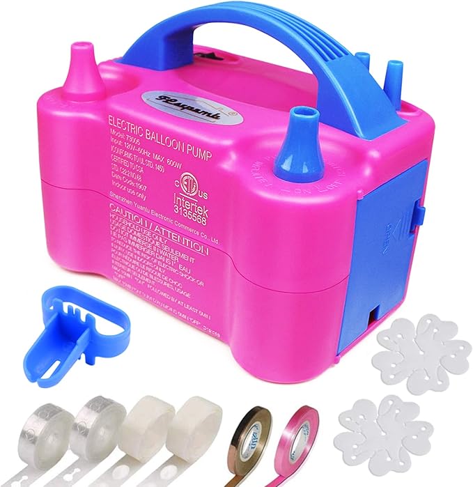 Amazon.com: Balloon Pump, Electric Balloon Pump,Portable Dual Nozzles ...