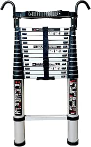 Amazon.co.jp: Telescopic Extension Ladder, Small Telescopic Ladder with ...