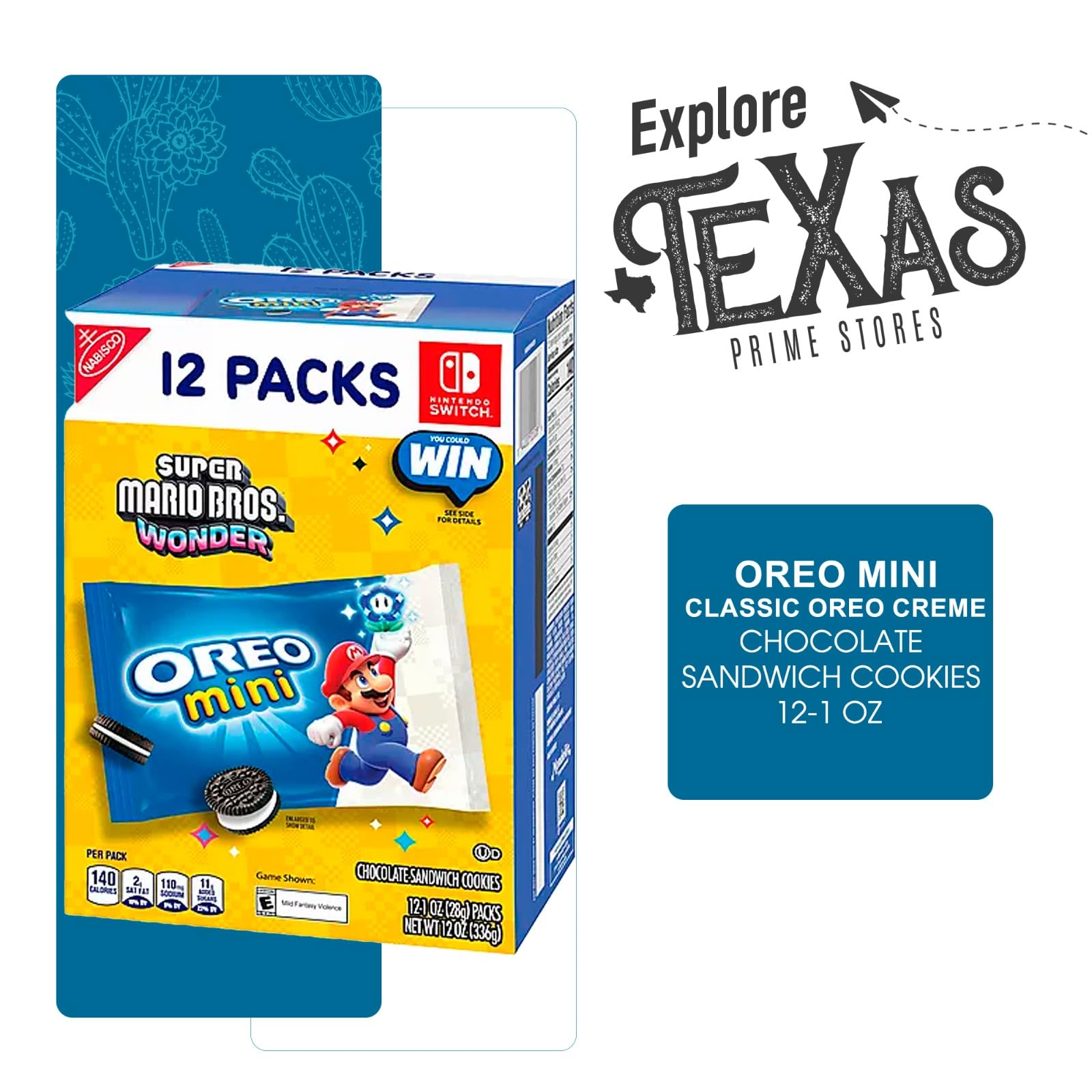 Snapklik.com : OREO Mini 24- Packs Of Mario Bros Chocolate Sandwich Cookies
