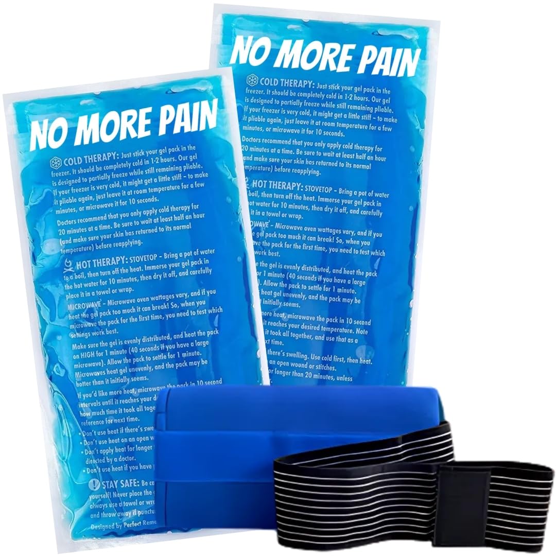 Pack de 2 Compresas de Gel Frío y Caliente con Banda Ajustable ...