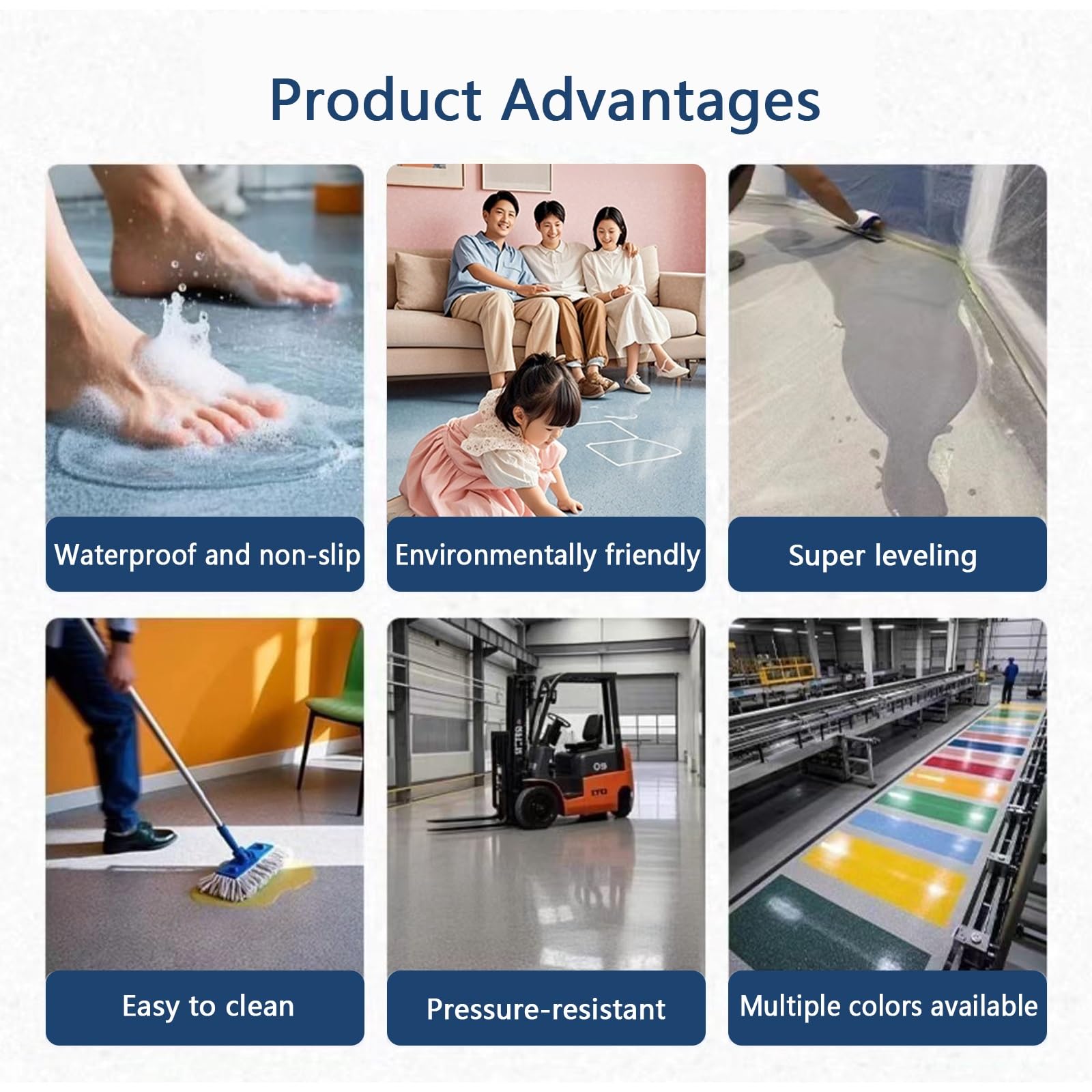 Snapklik.com : Garage Epoxy Colored Sand Floor Marble Coating Paint ...