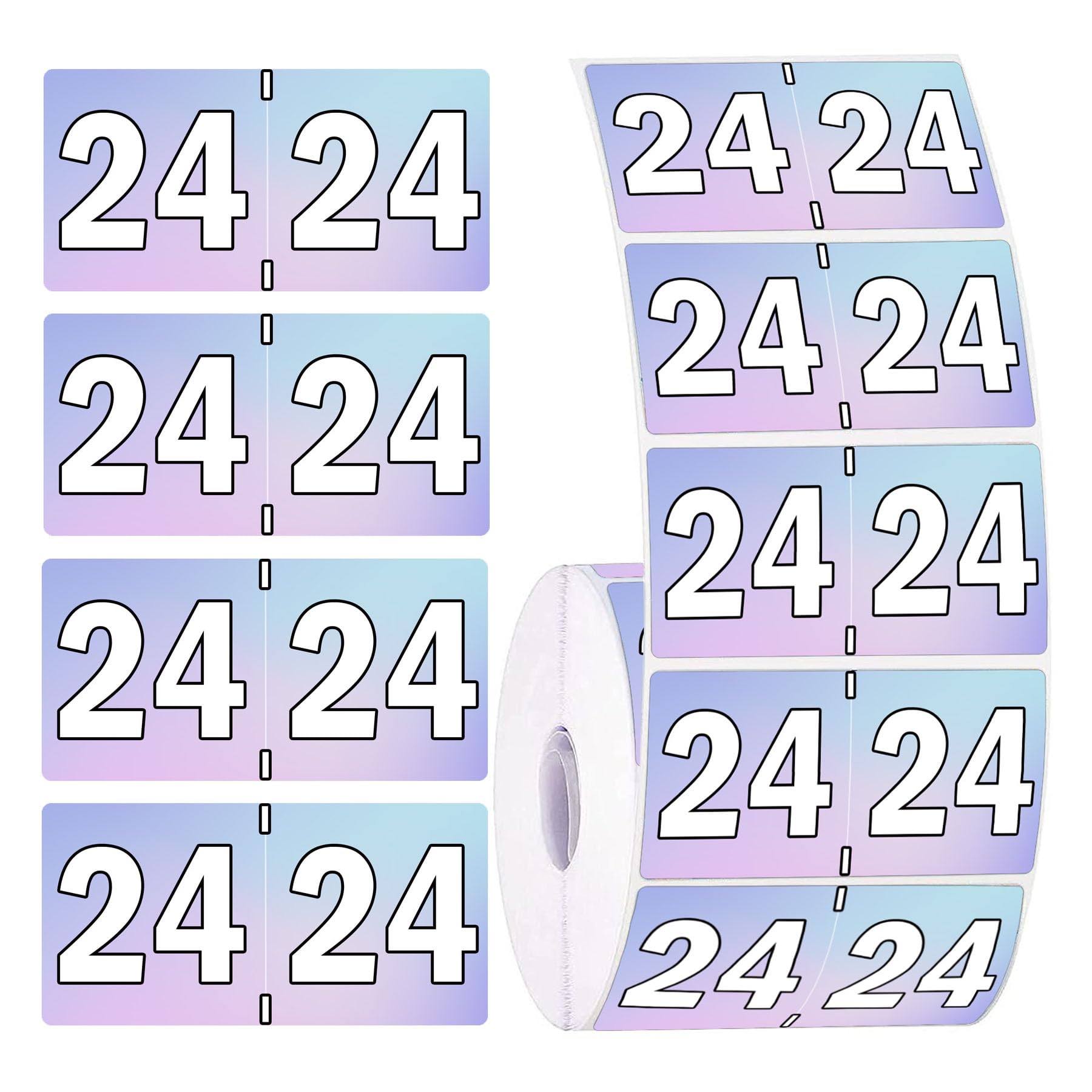 Amazon.com : 2024 Year Stickers Color Coding 3/4" x 1 1/2" File Folder ...