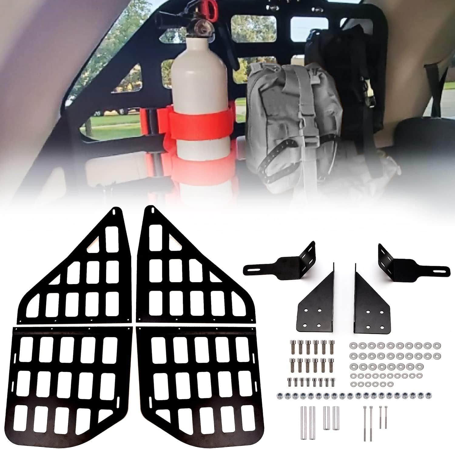 Amazon.com: Rear Window Molle Panel Modular Storage Panel System ...