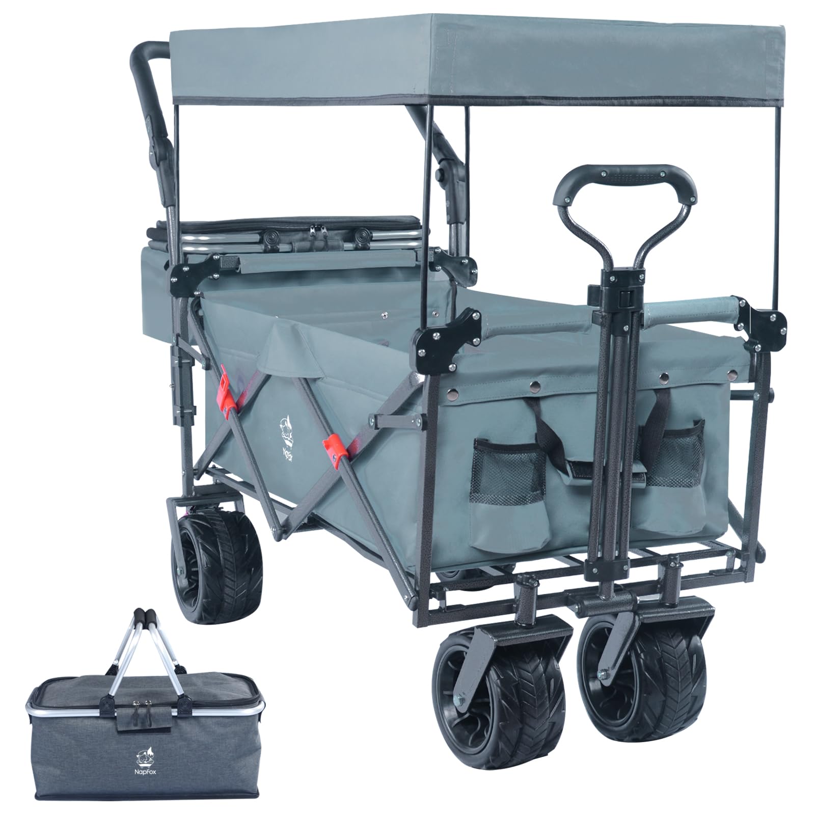 Amazon.com: Collapsible Wagon Heavy Duty Folding Wagon Cart with ...