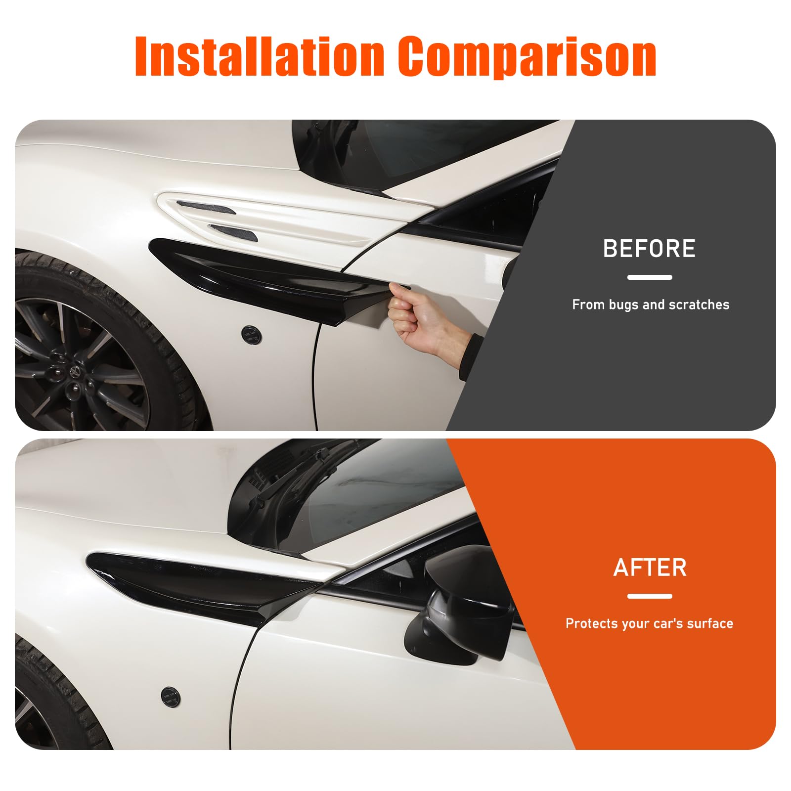 Brz Shifter Trim FINMOKAL Real Carbon Fiber Fender Wing Fin Trim For ...