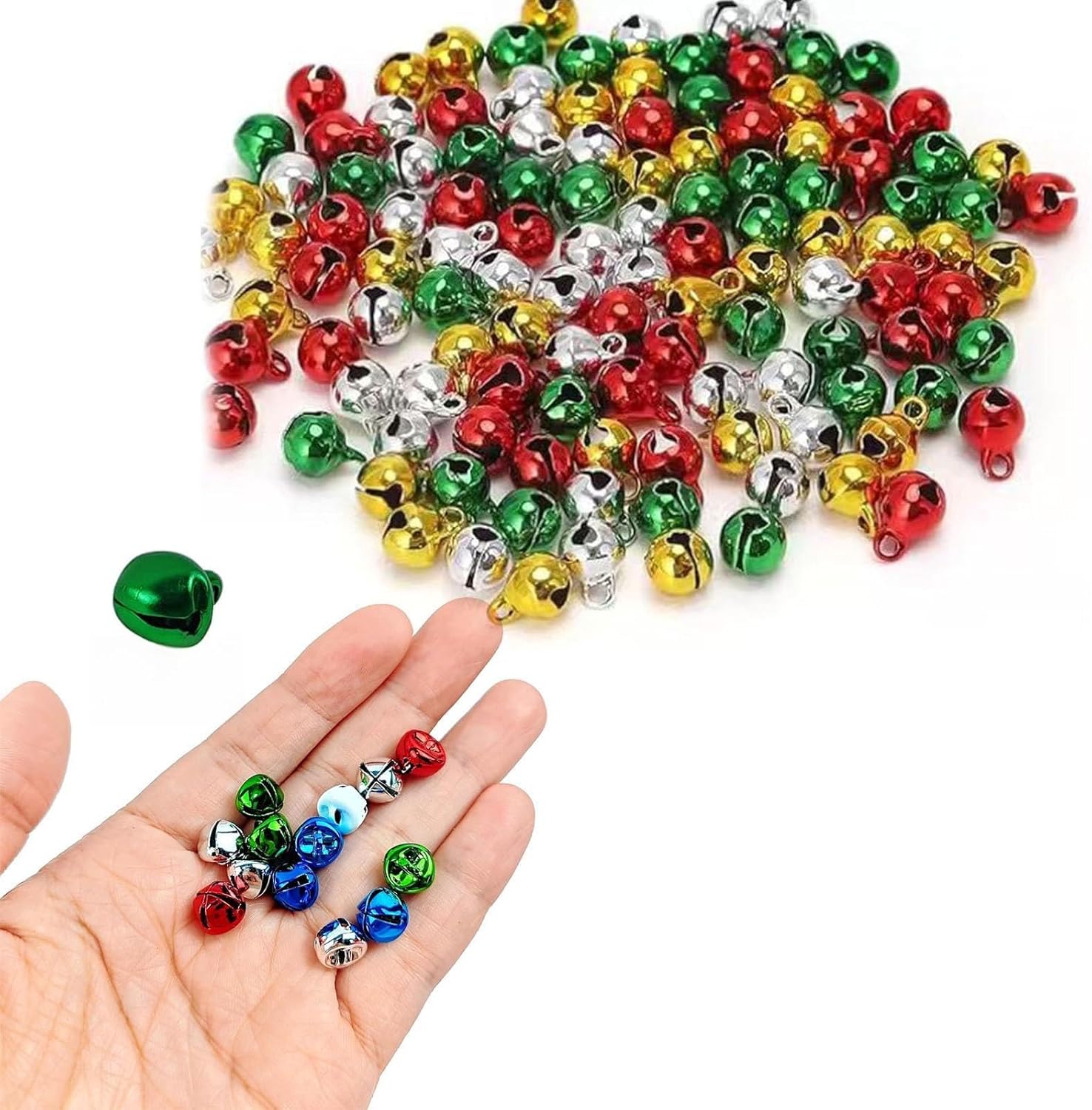 Amazon.com: 240PCS/0.24IN Small Bells for Crafts Mini Craft Bells with ...
