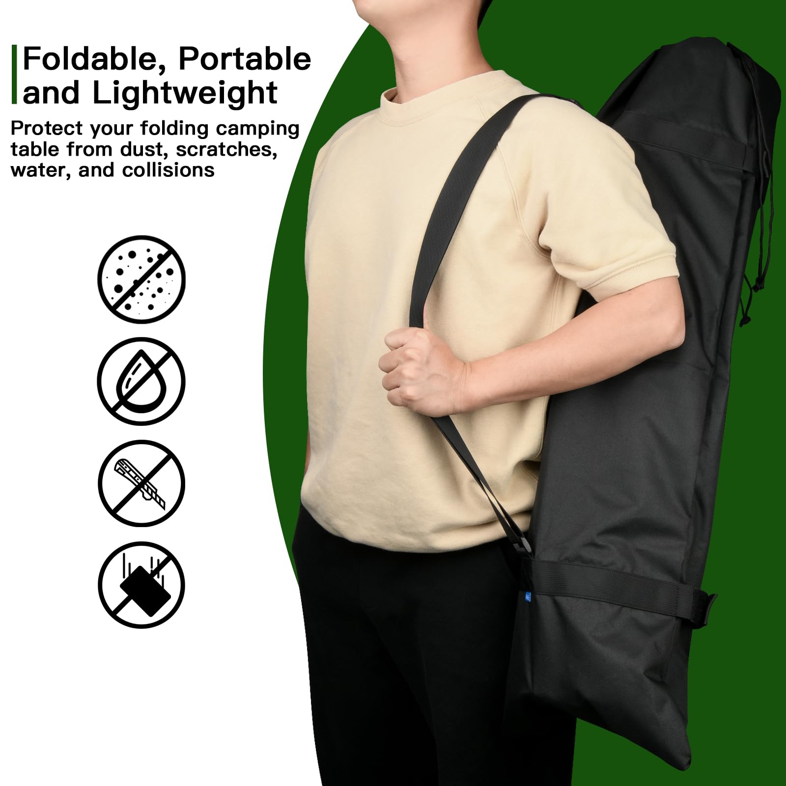 Snapklik.com : Xxerciz Folding Table Storage Bag, Outdoor Carry Bag For ...