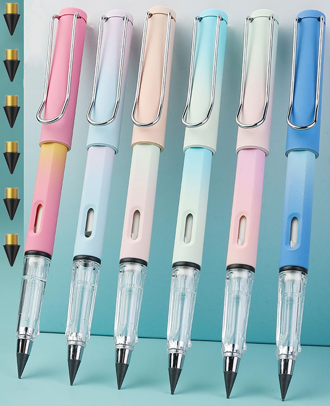 Amazon.com : 6 Sets Forever Pencils, Infinity Magic Pencils with Eraser ...