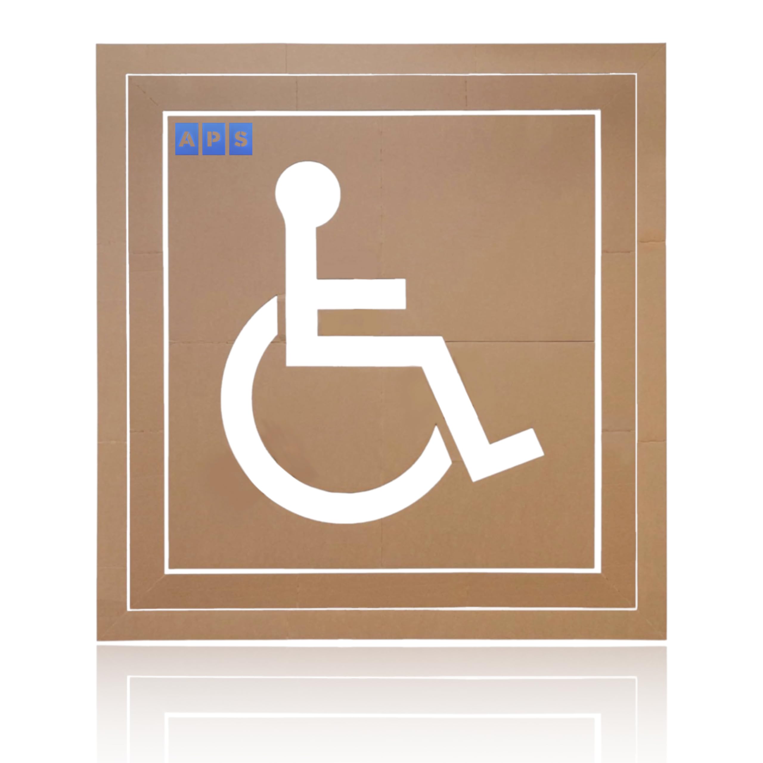 Snapklik.com : APS 36" Handicap Stencil Parking Lot ADA Stencil 3-Piece ...
