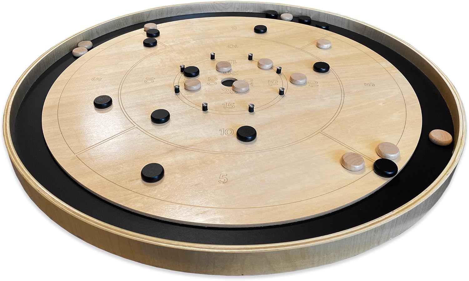 Vivere Crokinole Tournament Edition Tabletop Game, Board Games - Amazon ...