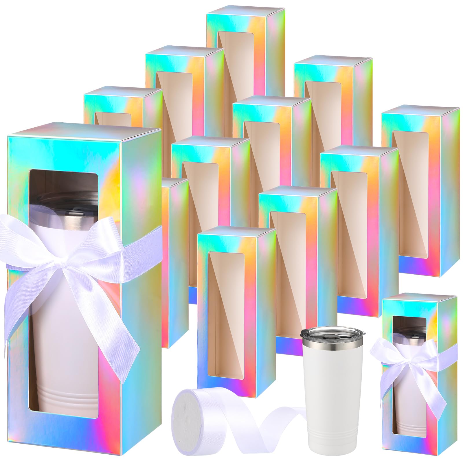 Amazon.com: Honoson 24 Pieces Gift Boxes with Ribbon for Stainless ...