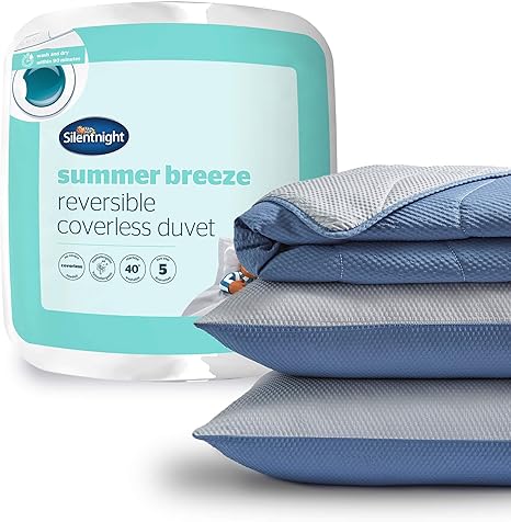 Silentnight Summer Breeze Coverless Duvet - Seersucker 2.5 Tog Summer ...