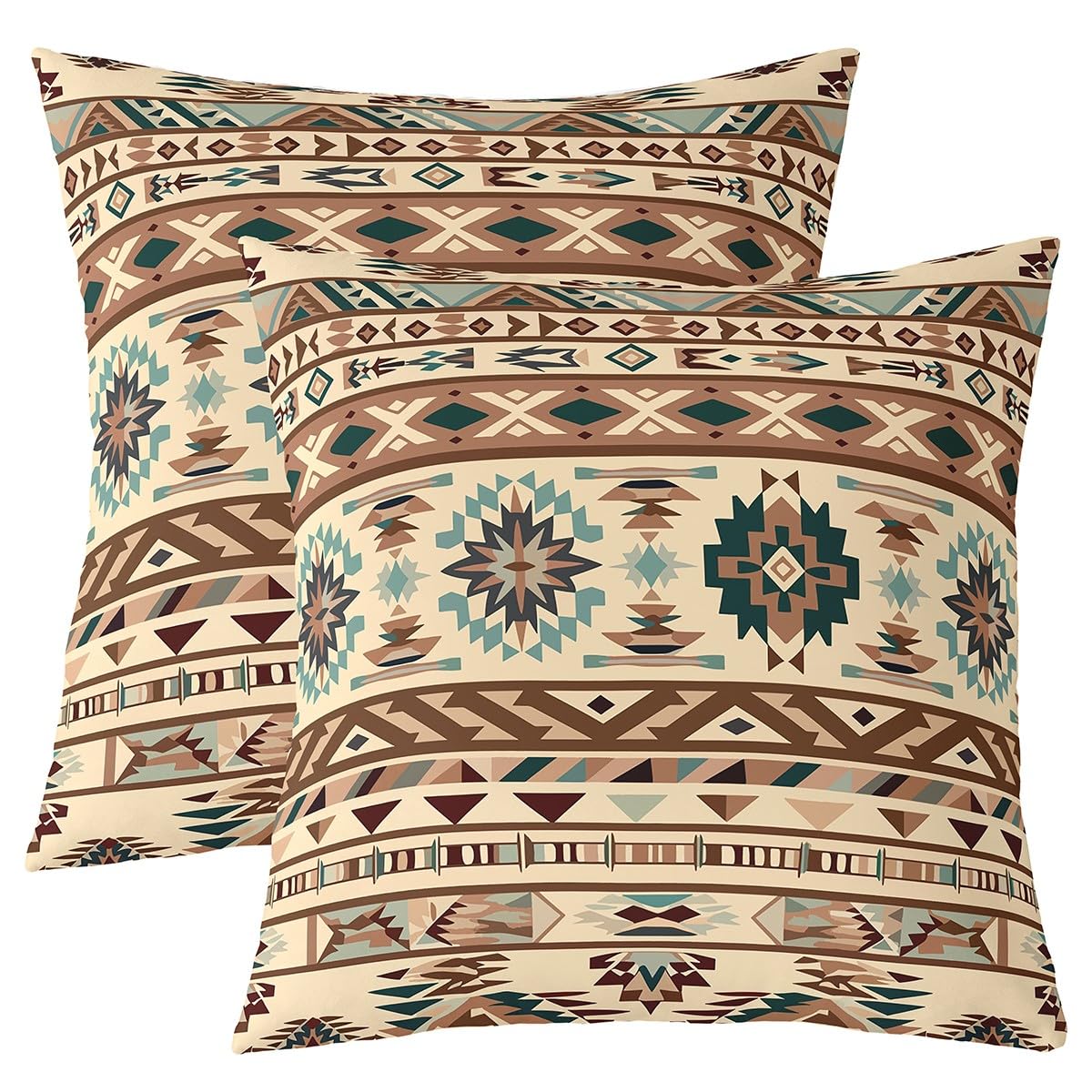 Amazon.com: Set Of 2 Southwestern Pillow Covers 16X16 Inch,Western Boho ...