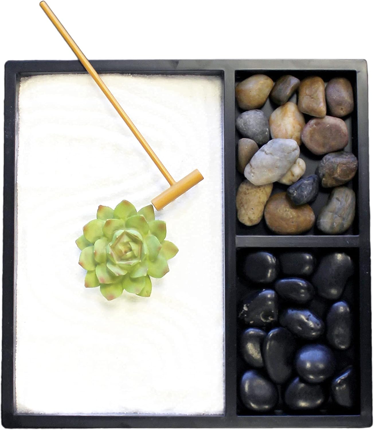 Amazon.com : Nature's Mark Mini Zen Garden Kit for Desk with Rake ...