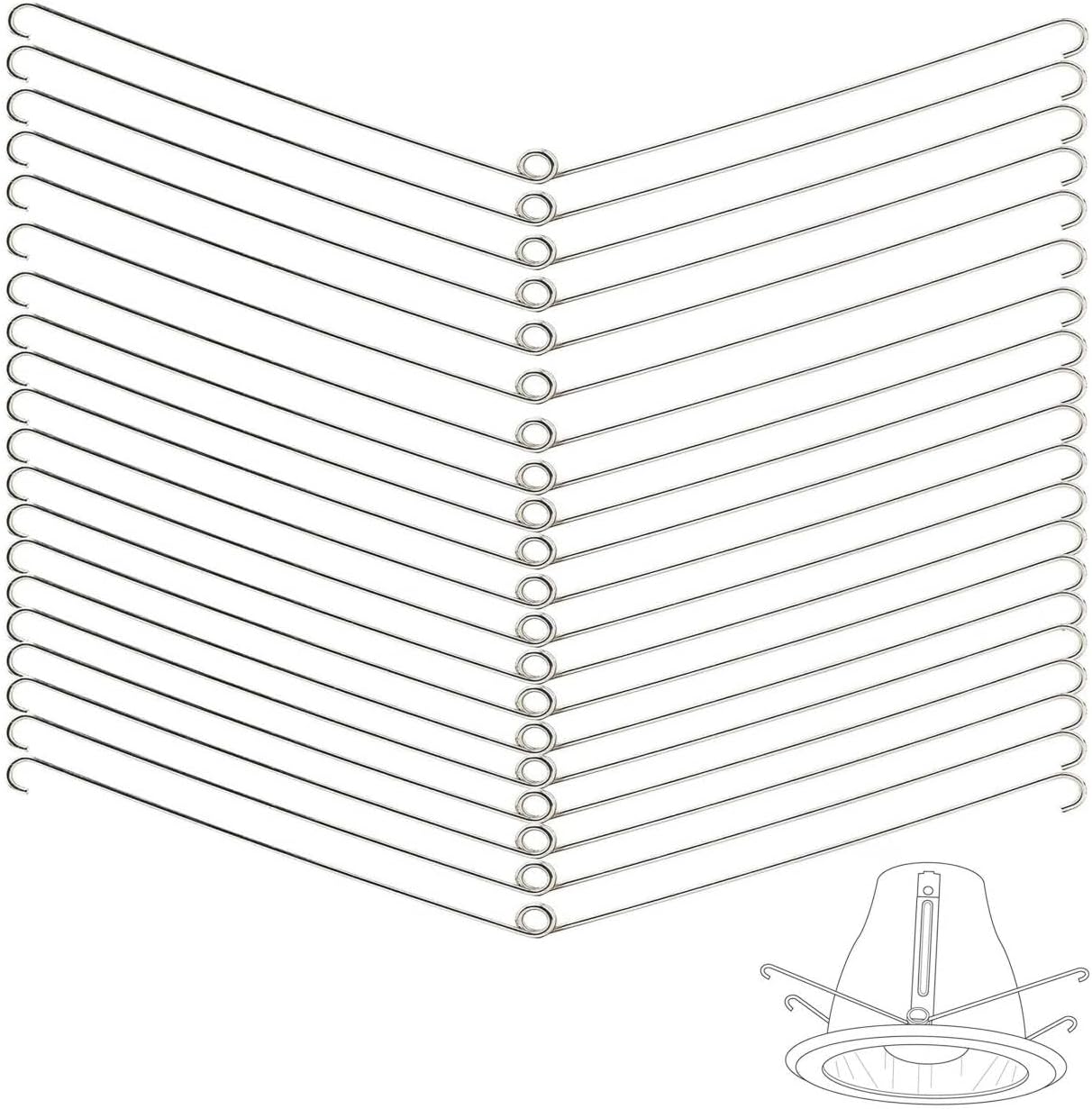 20Pcs Recessed Lighting Springs,Stainless Steel Torsion Spring Clips ...