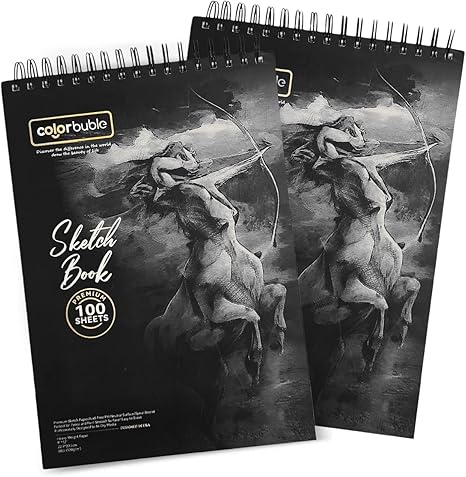 Amazon.com: Sketch Book 9”x 12”, Premium Drawing Paper,100 Sheets of ...
