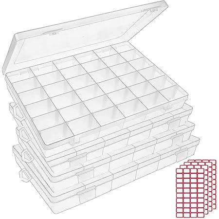 Amazon.com: Snowkingdom Plastic Grid Box Storage Organizer Case for ...