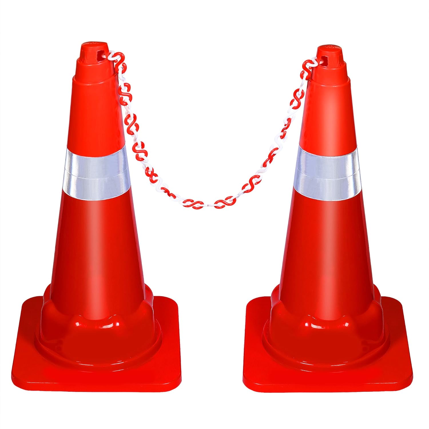 ABS INDUSTRY Safety Cones Injection Moulded 2 Cones 1.2 kg with 2 ...