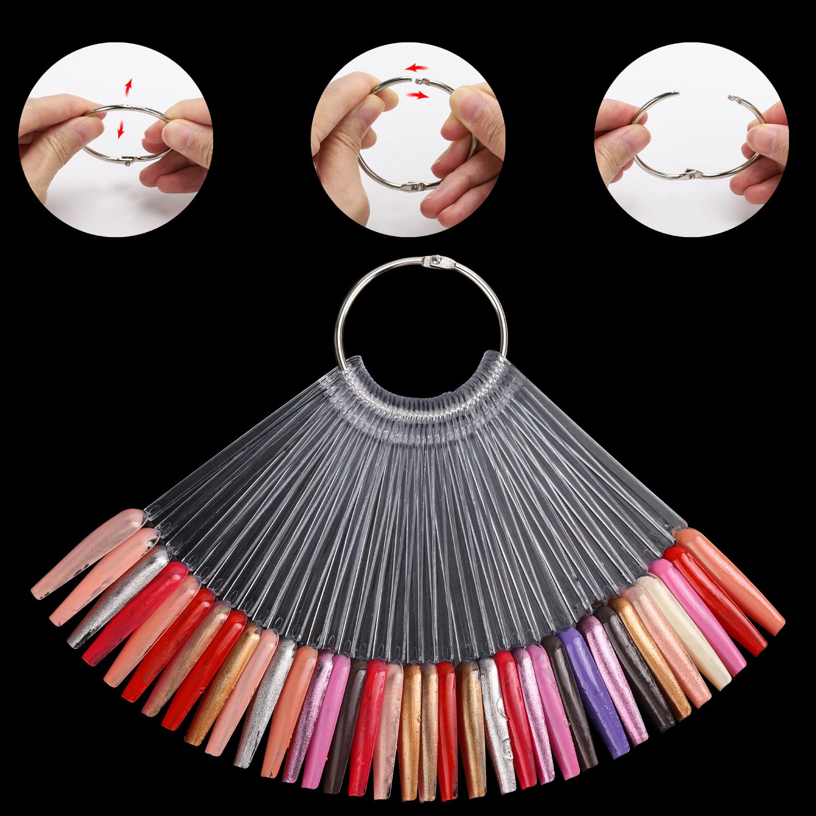 Snapklik.com : 300 Pcs Nail Swatch Sticks