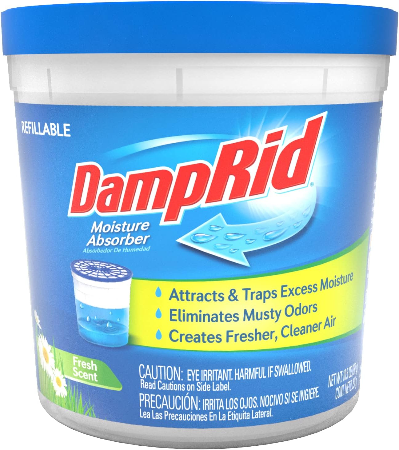 Amazon.com: DampRid Fg60 Refillable Moisture Absorber, Fragrance Free ...