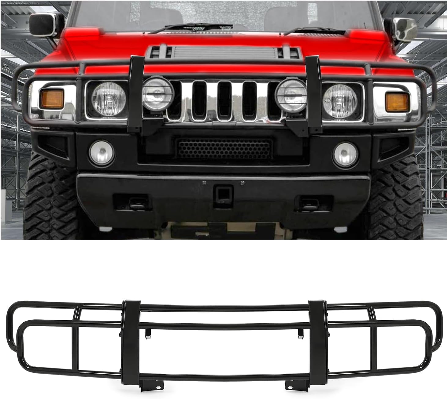 Amazon.com: HECASA Brush Guard Compatible with 2003-2009 Hummer H2 ...