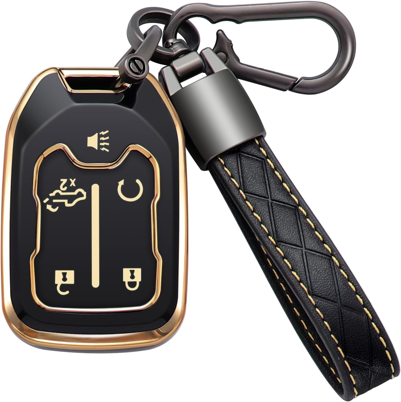 Amazon.com: Kespevn for GMC Key Fob Cover with Keychain Soft TPU Key ...