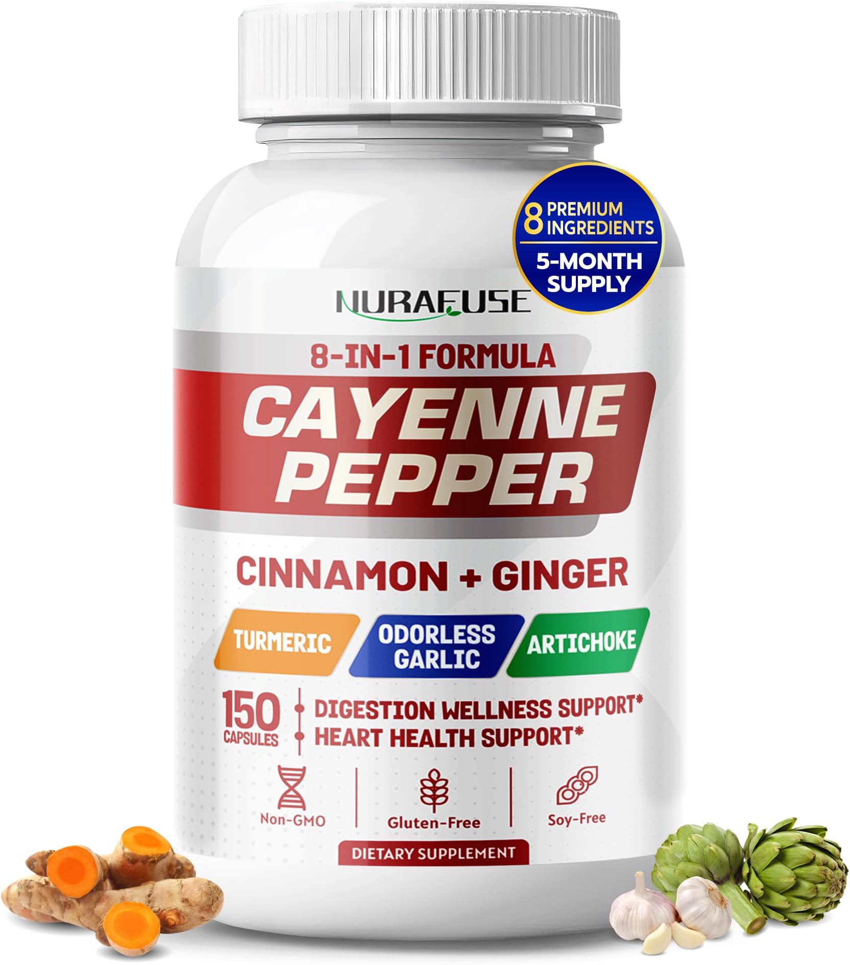 Amazon.com: Cayenne Pepper Capsules - Ultra Complex with Cinnamon ...