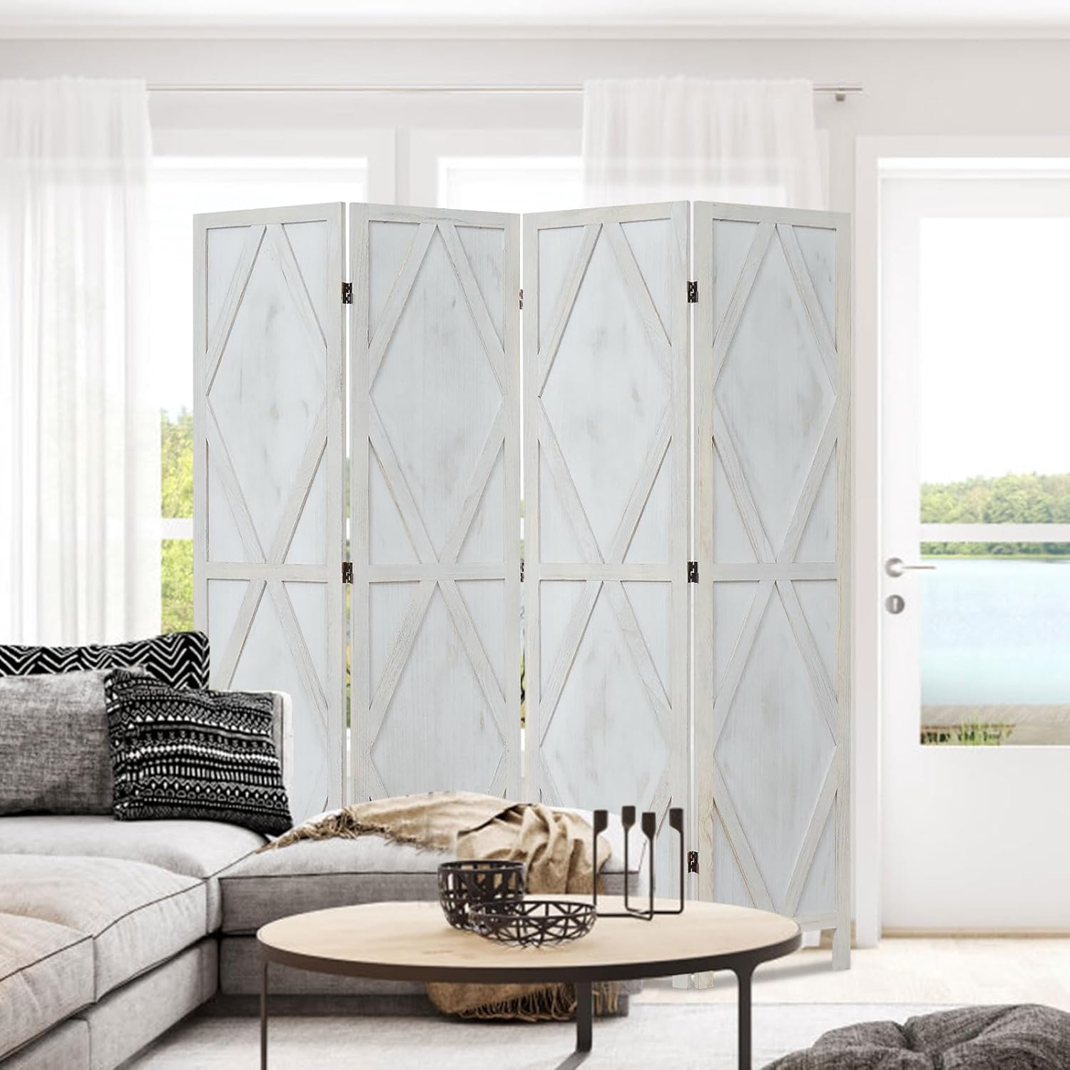 Amazon.com - Privacy Screen Room Divider Screen - Room Dividers and ...