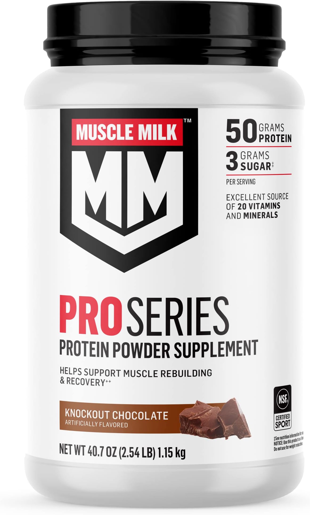 Amazon.com: Muscle Milk Pro Series Protein Powder Supplement, Knockout ...
