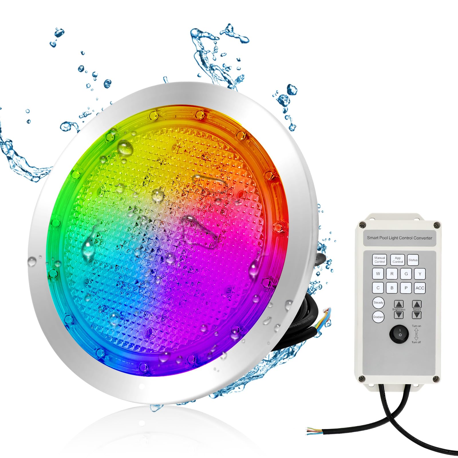 Amazon.com: 10 Inch Led Pool Lights for Inground Pool, Multicolor RGB ...